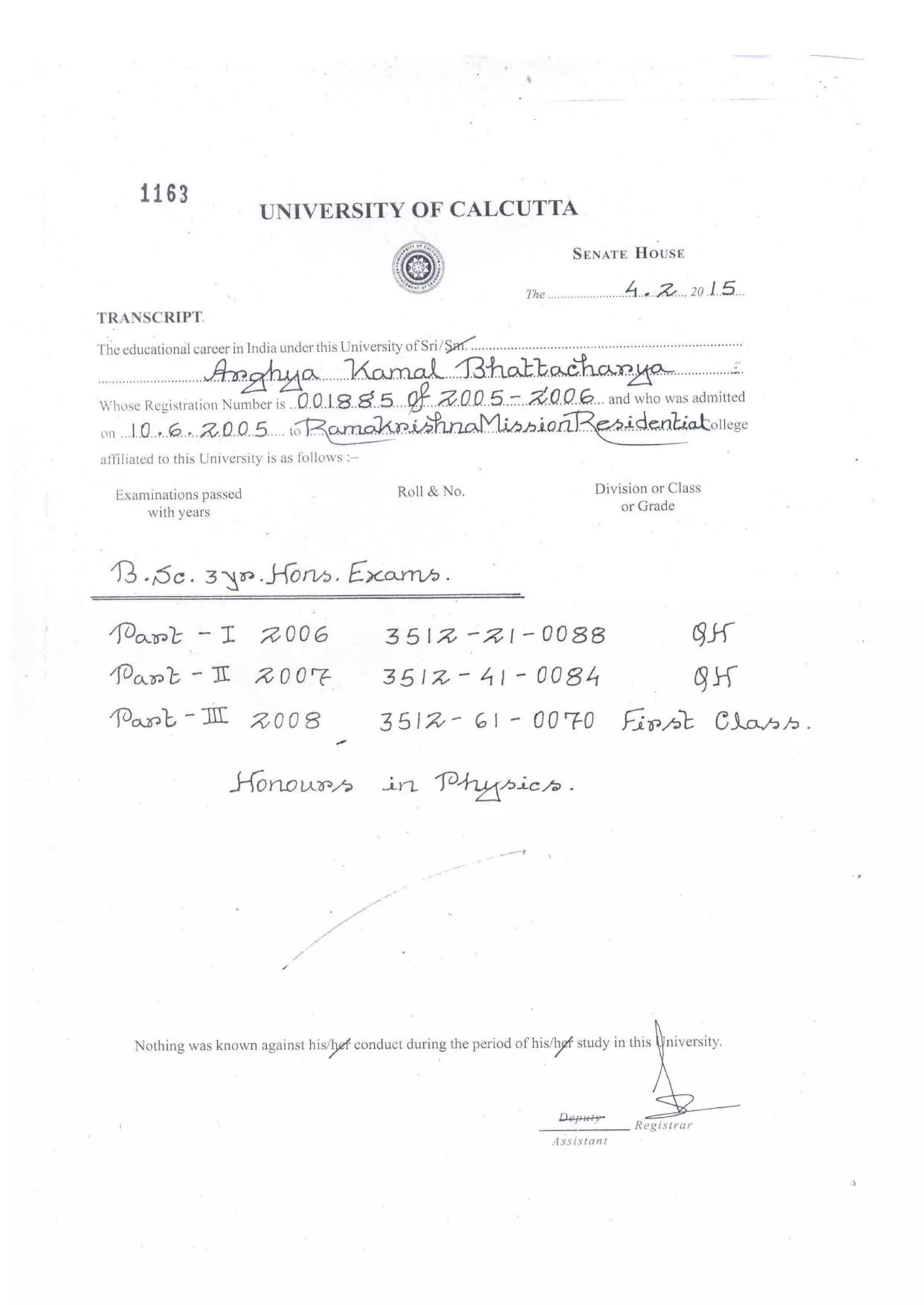 CU Transcript Final.compressed | PDF