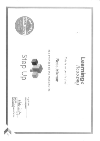 Step up Certificate | PDF