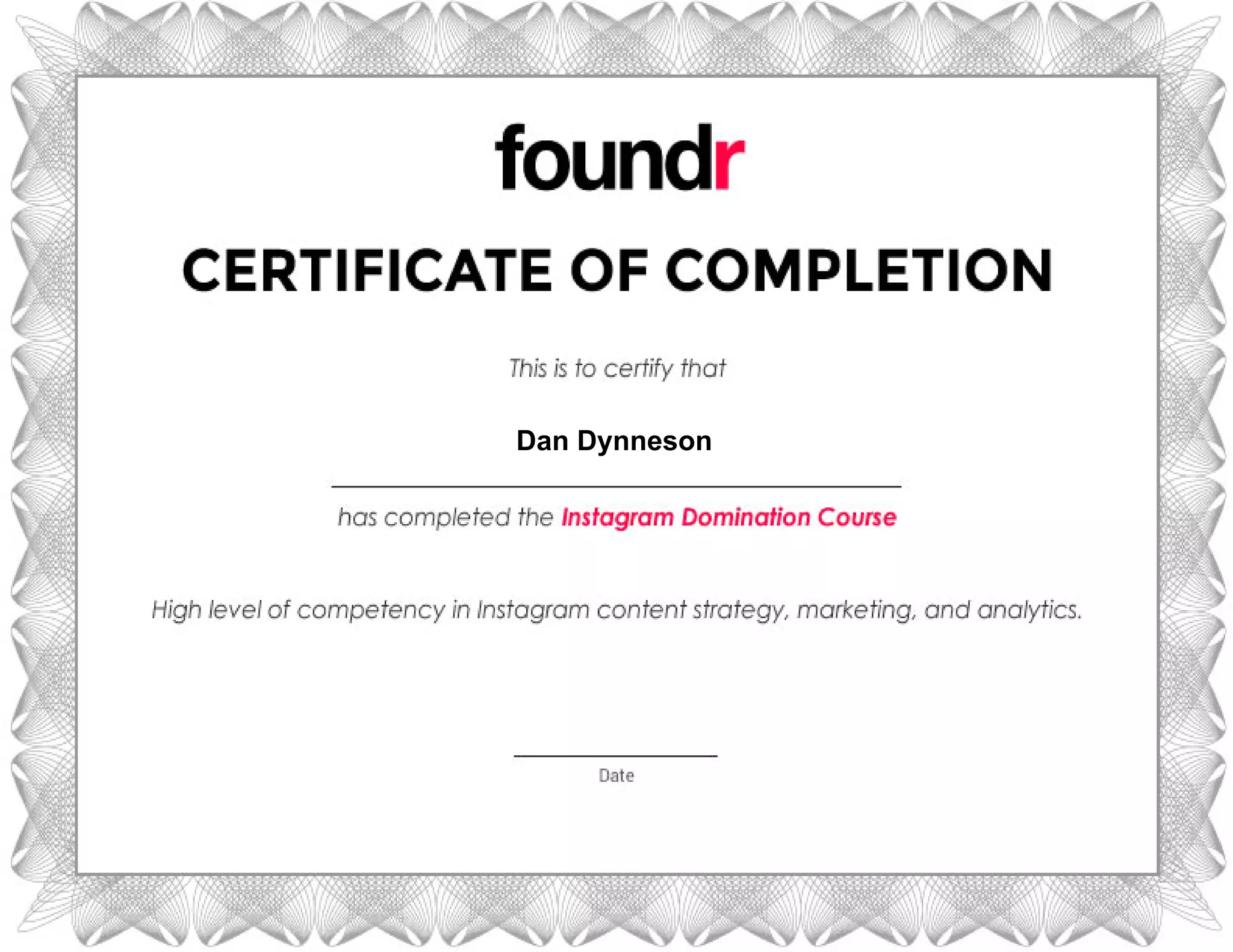 Instagram_Domination_Certificate | PDF