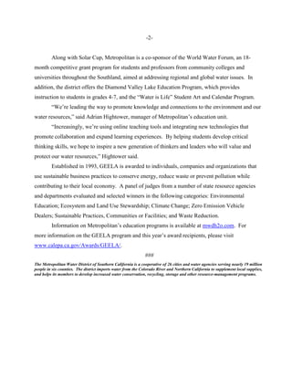 MWD Education Program Honored 012016 FINAL (3) | PDF