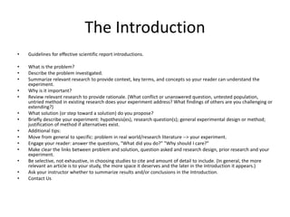 HOW TO WRITE SCIENTIFIC REPORTS | PPTX