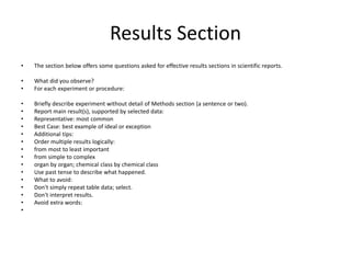 HOW TO WRITE SCIENTIFIC REPORTS | PPTX