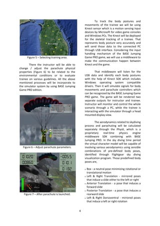 Effects of aerodynamics in virtual reality sky diver and parachute ...