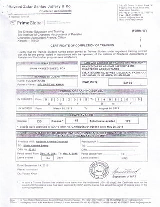 Experience Certificate NZAJ | PDF