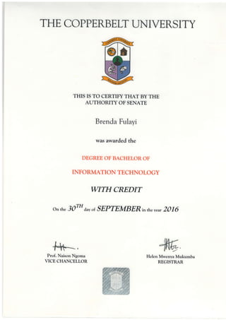 CBU CERTIFICATE | PDF