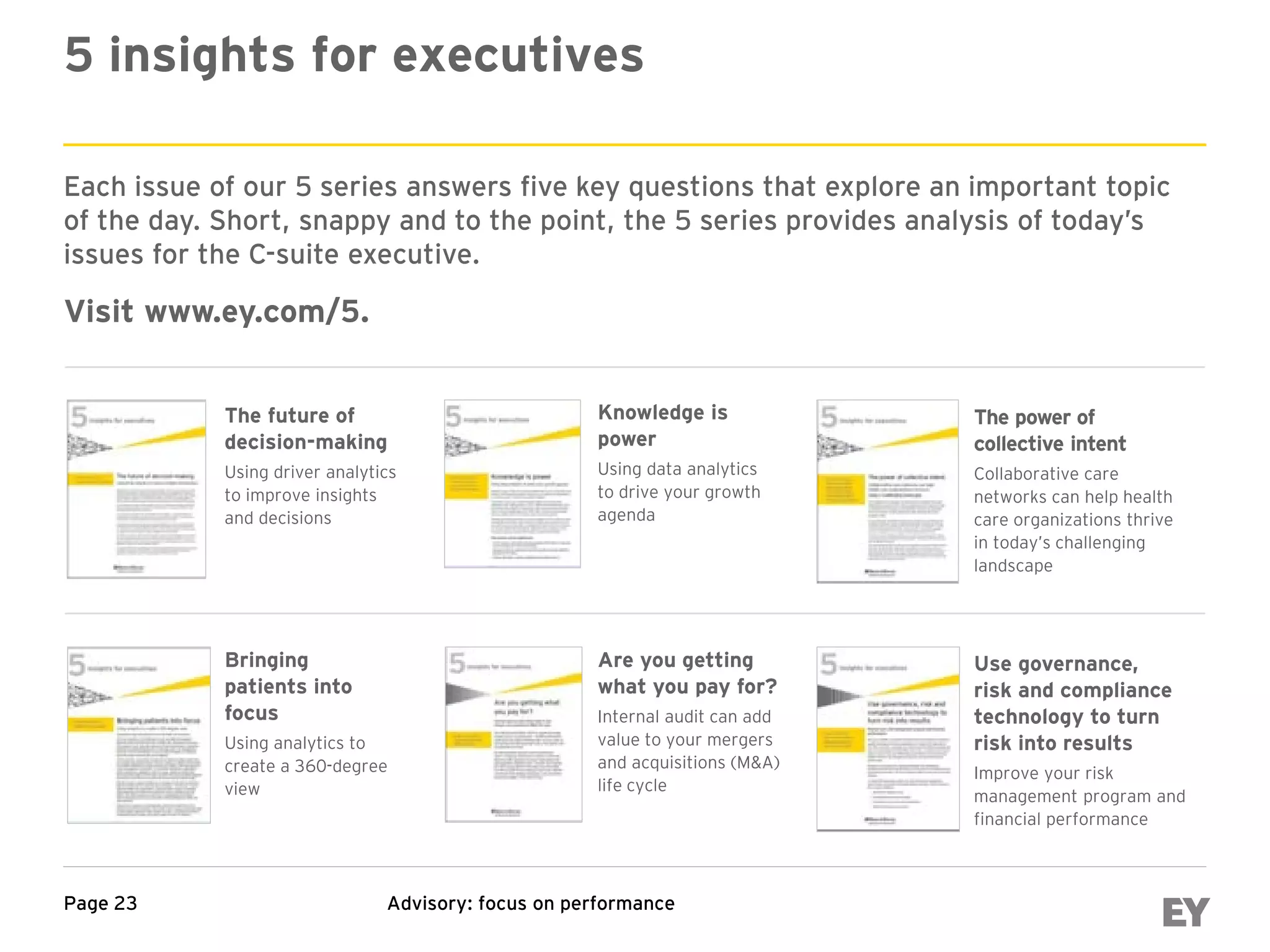 EY Advisory Services | PDF