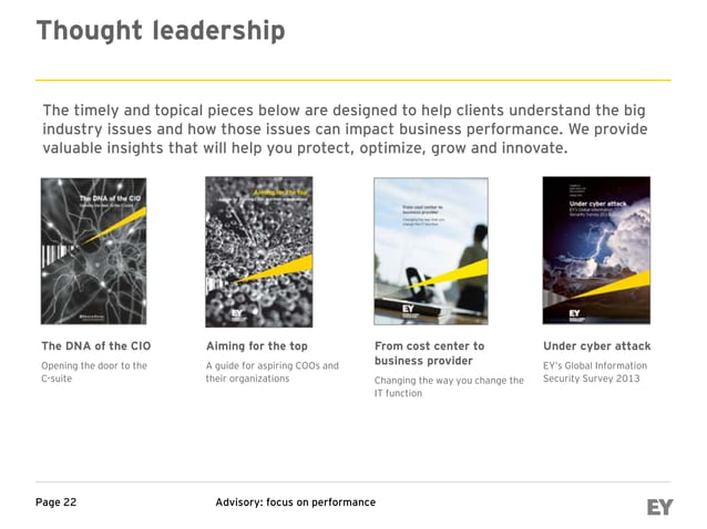 EY Advisory Services | PDF