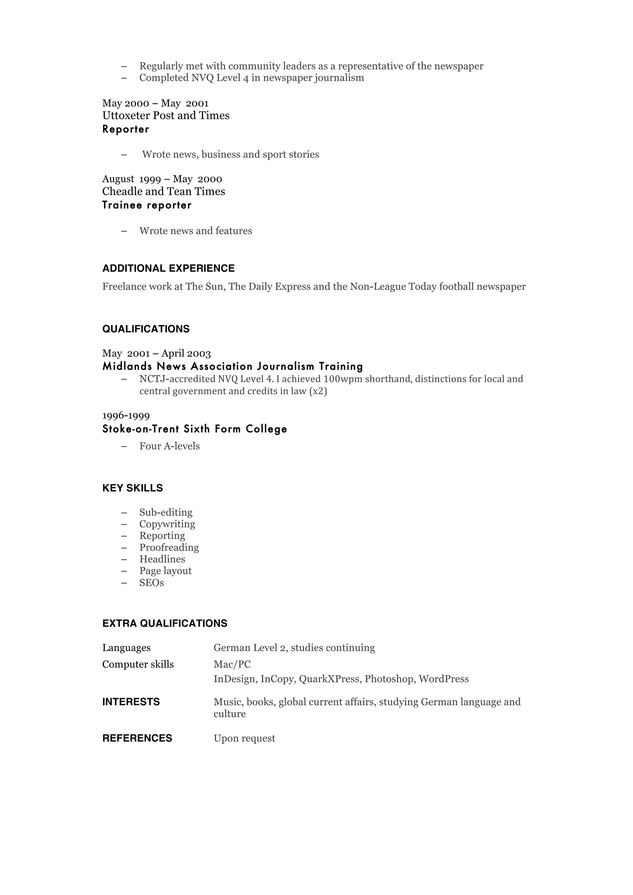 CARL MORRIS CVpdf | PDF