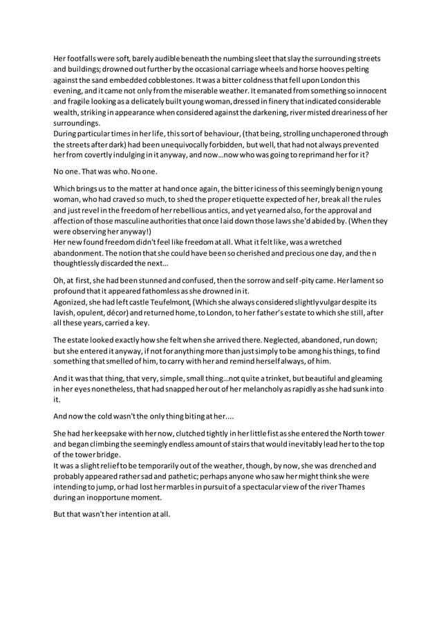 Creative writing example | PDF