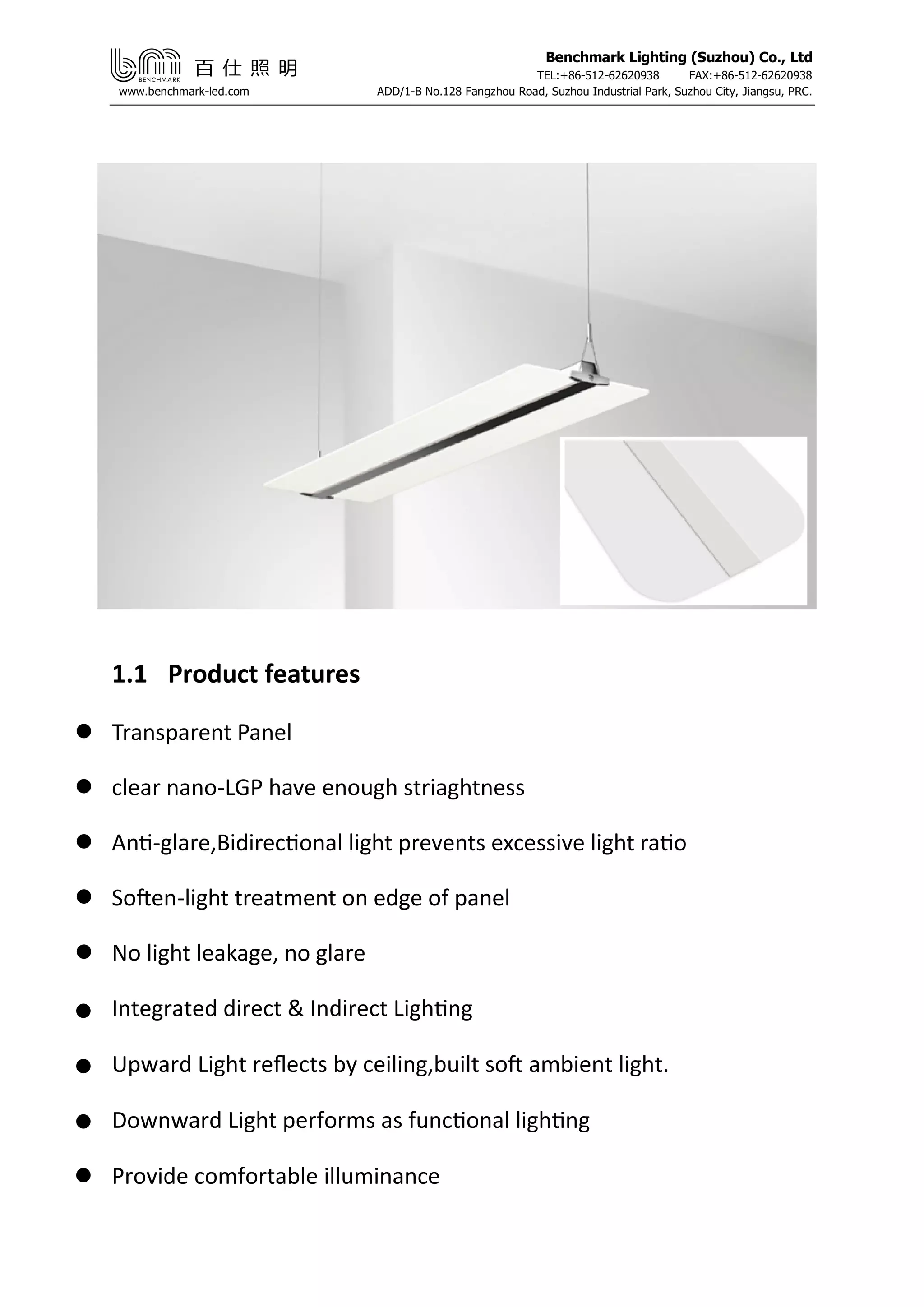 100lm Transparent Panel light | PDF
