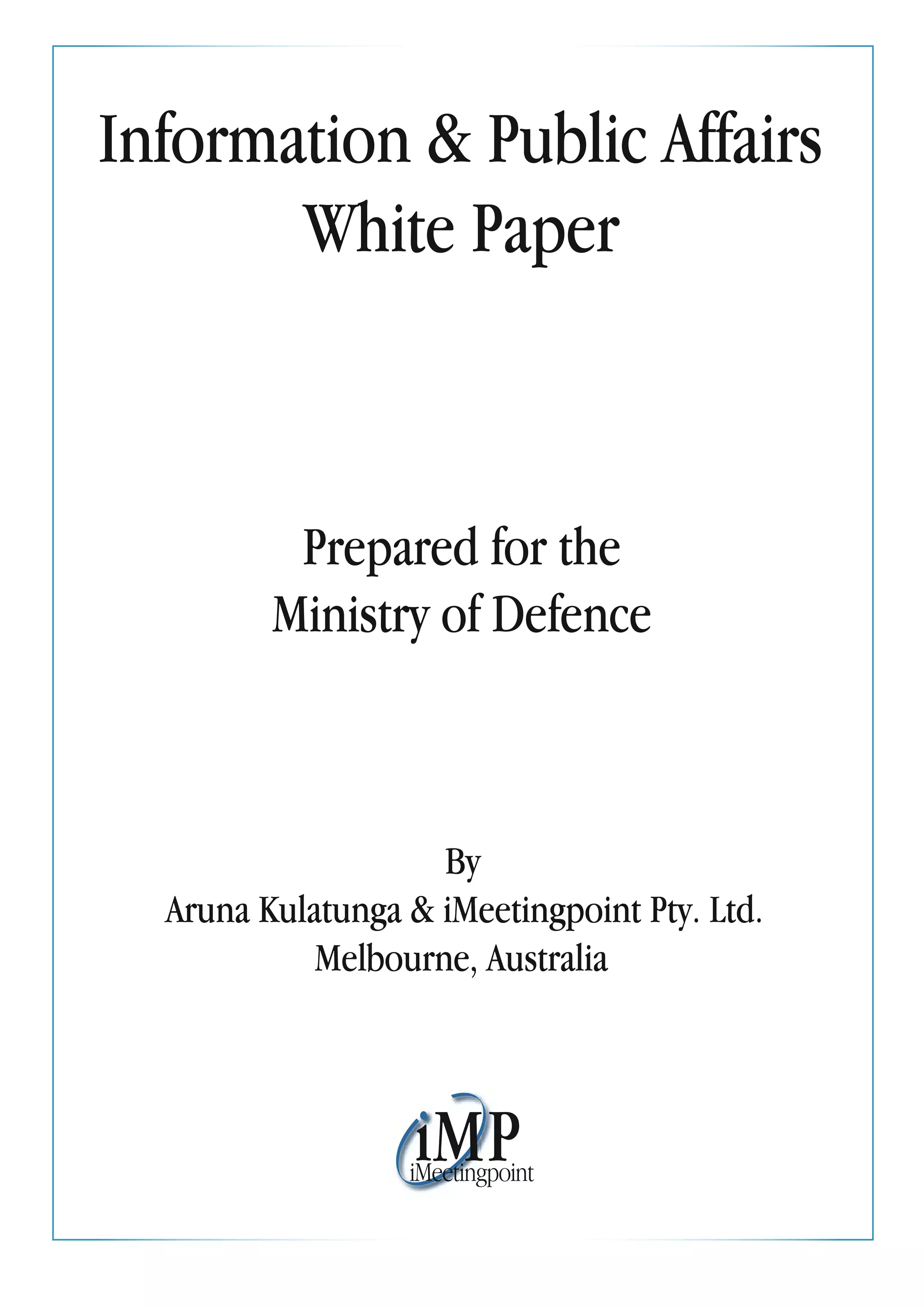 Defence white paper | PDF