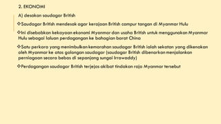 Peluasan Kuasa British di Myanmar | PDF