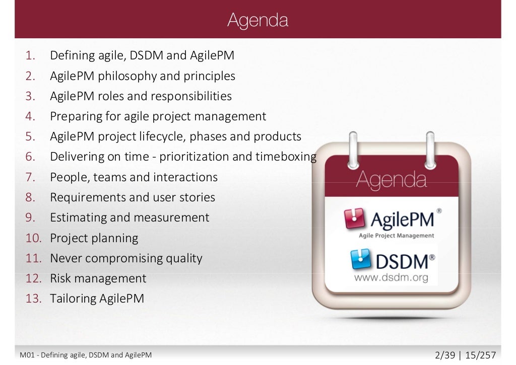Agilepm® V2 Agile Project Management V2 Foundation