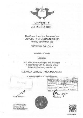 ID certificates and diploma (1) | PDF