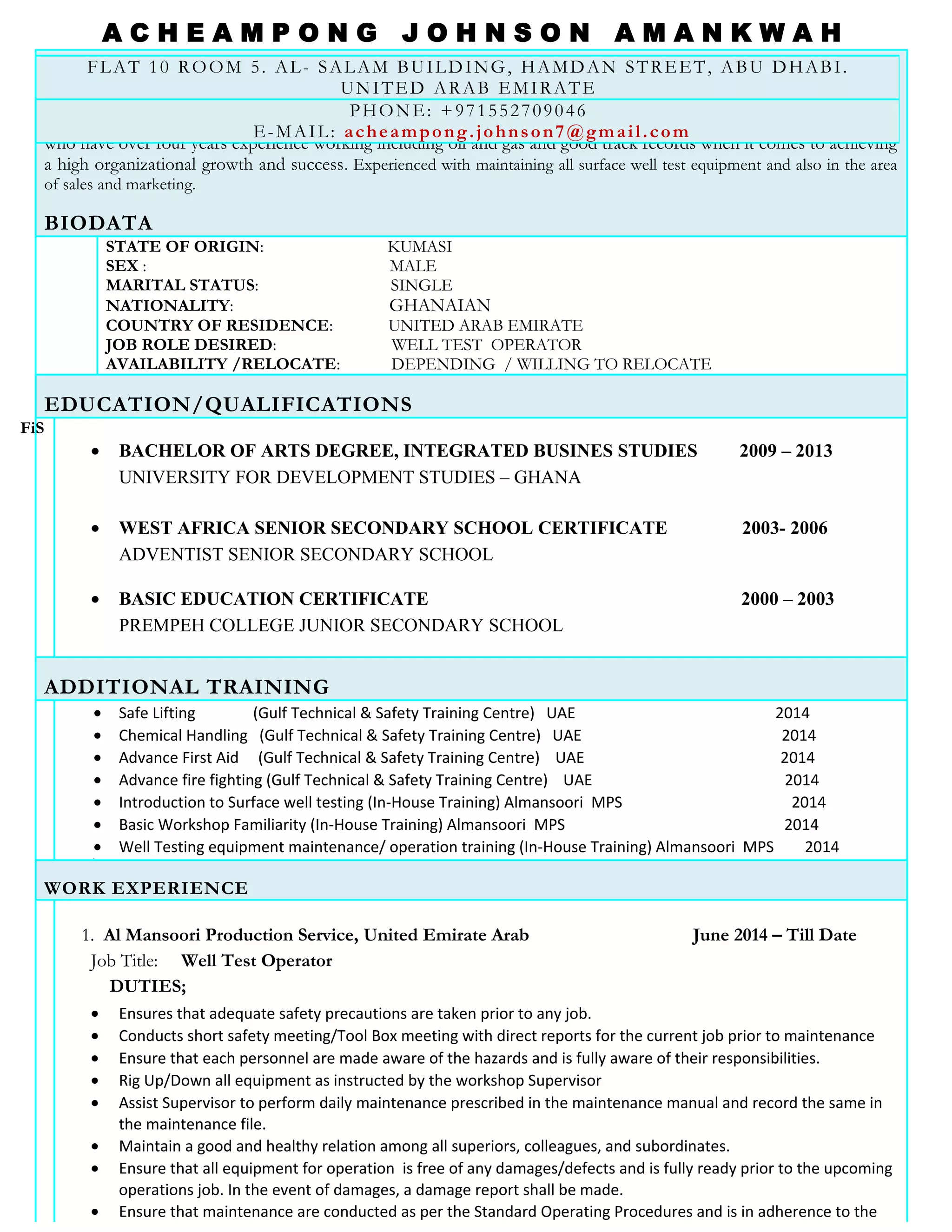johnson_Resume 2015 | DOC