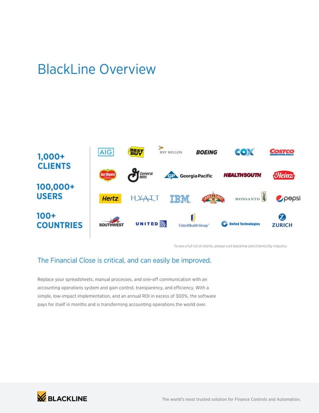 BlackLine-Brochure | PDF