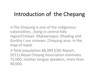 Issue of Linguistic Identity among the Chepang Students | PPT