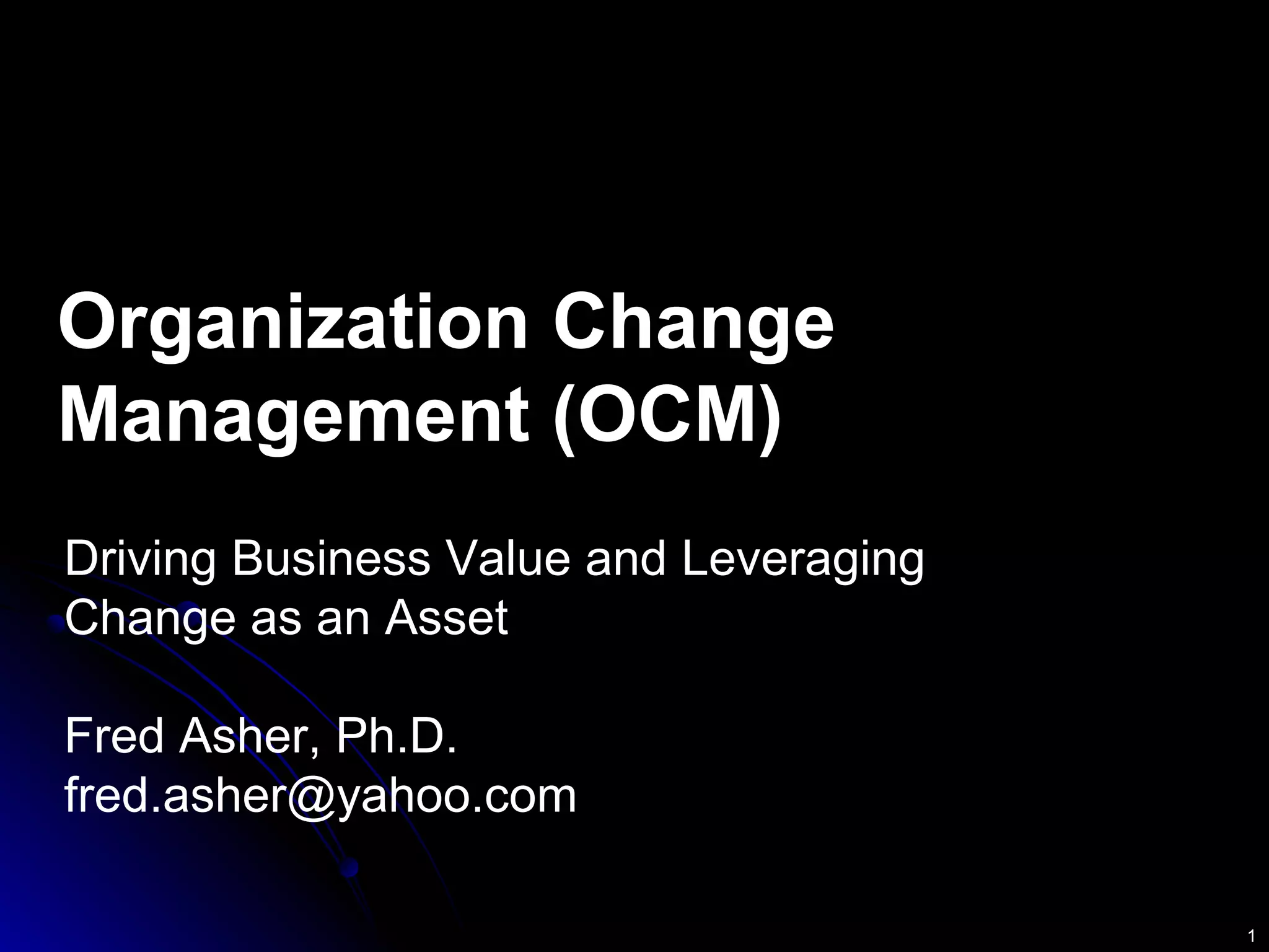 SAP Organization Change Management | PPT