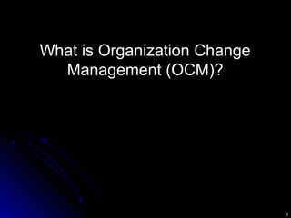 SAP Organization Change Management | PPT