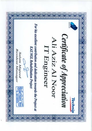 Technip certifecate | PDF
