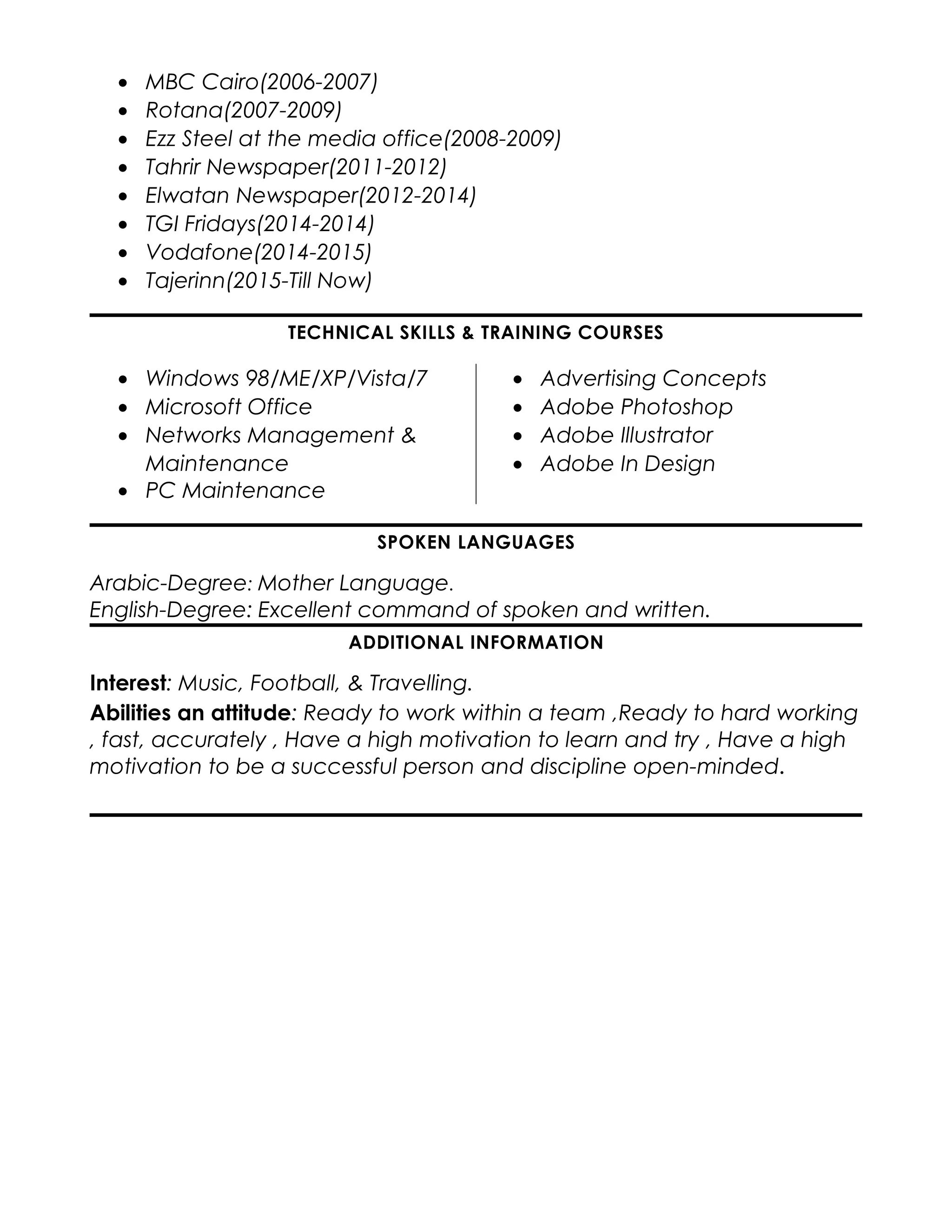 CV-Omar Zoheiry | DOC | Media Industry | Industries