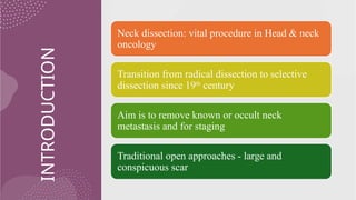 Neck dissection in head and neck cancer 1 | PPTX
