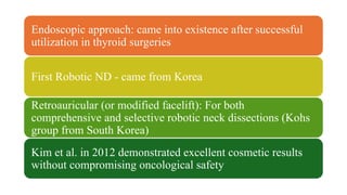 Neck dissection in head and neck cancer 1 | PPTX