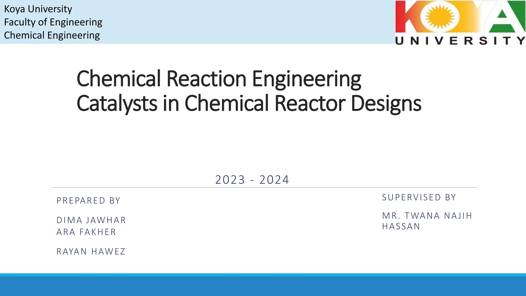 Chemical Reaction Engineering Catalysts in Chemical Reactor Designs | PPTX