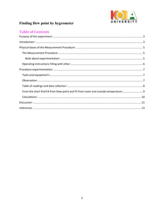 Dew point | PDF