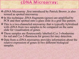 dna microarray | PPTX