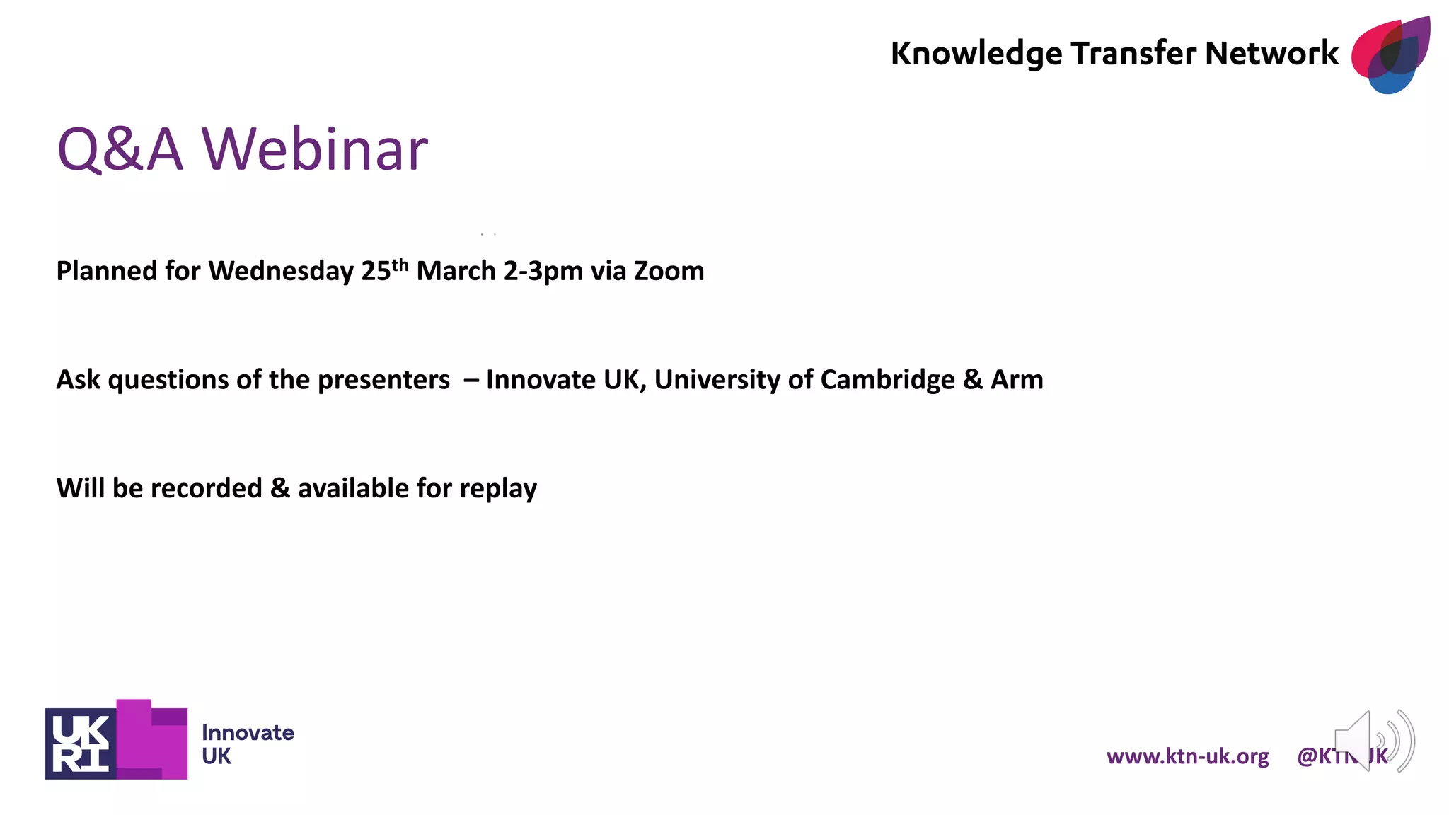 Welcome & Introduction - Robin Kennedy, Knowledge Transfer Network | PPT