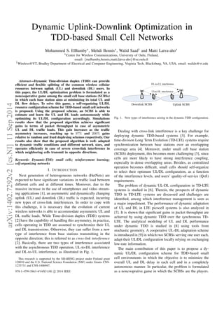 Dynamic uplink downlink optimization | PDF