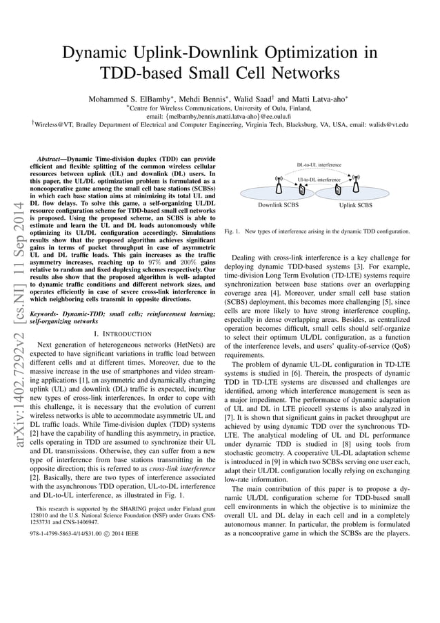 Dynamic Uplink Downlink Optimization Pdf