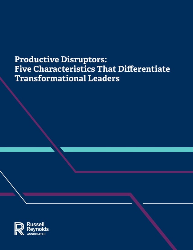 Productive Disruptors - Five Characteristics that Differentiate ...