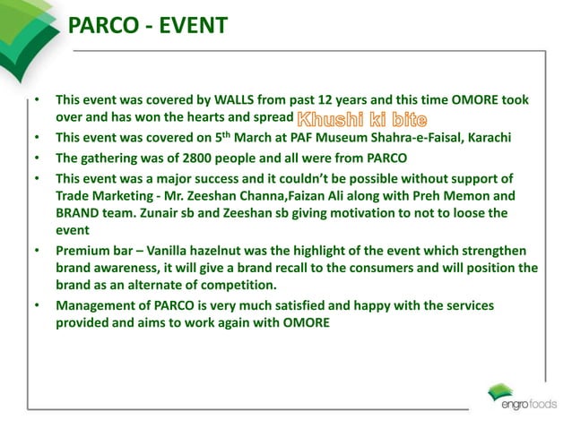PARCO- Asim Rajput | PPT
