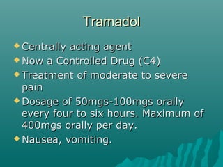 Pharmacological Management of Pain In The Dental Care | PPT