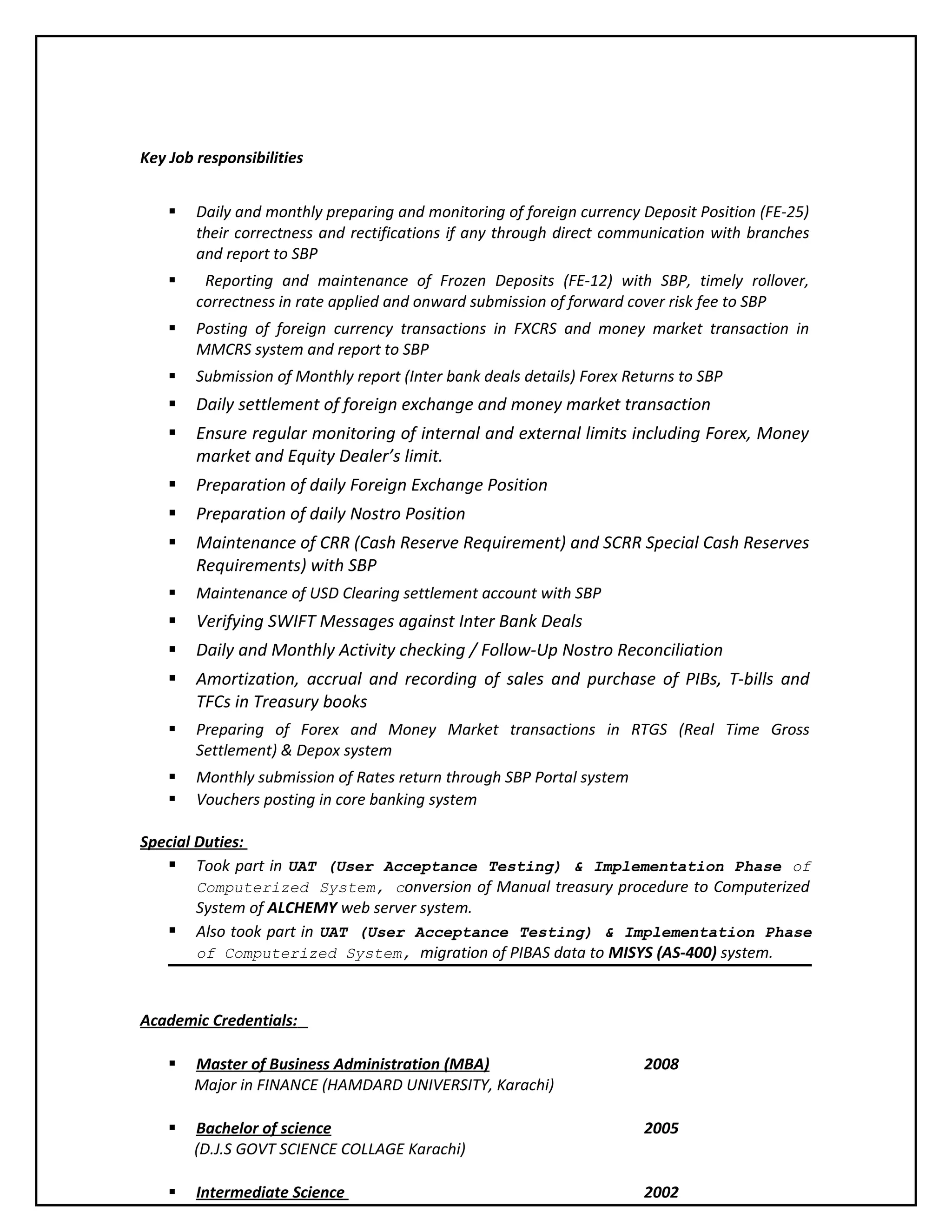 Imran Riaz Resume | DOC