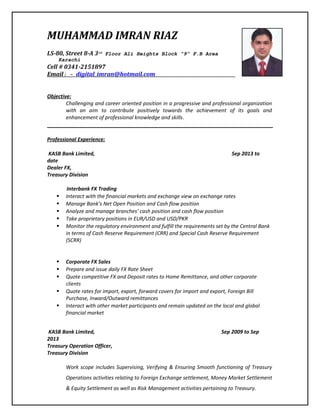 Imran Riaz Resume | DOC