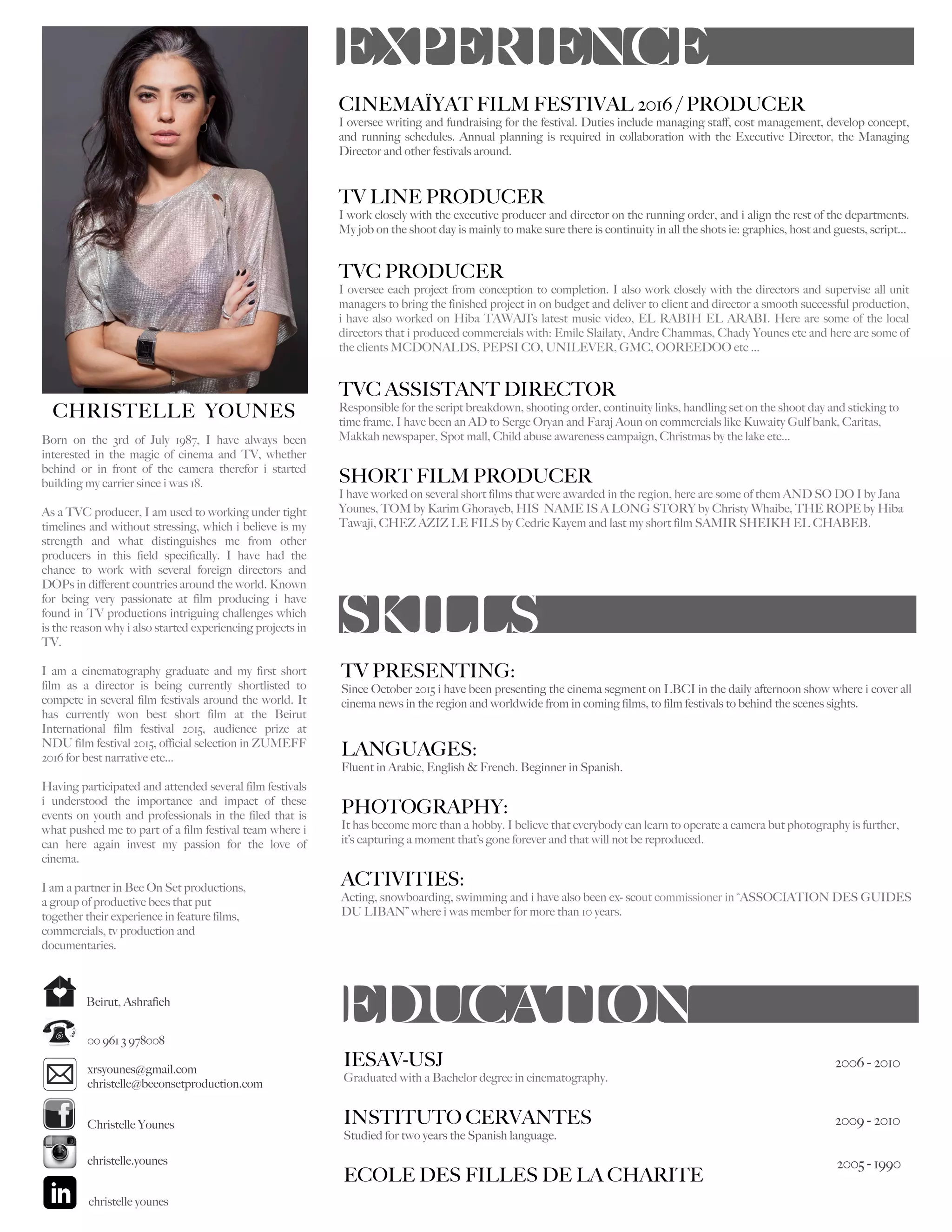 CV Jan 2017 a | PDF | Video Production | Content Production