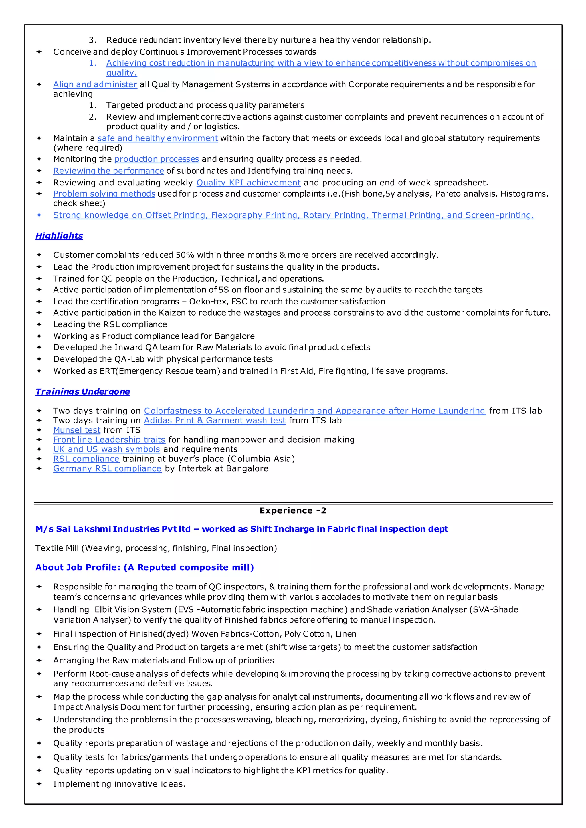 Harish Kumar-CV updated | DOCX