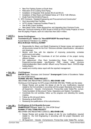 Yasser Hatem CV | DOCX | Civil Engineering Industry | Industries