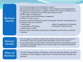 GOODS AND SERVICES TAX (Registration Process) | PPTX