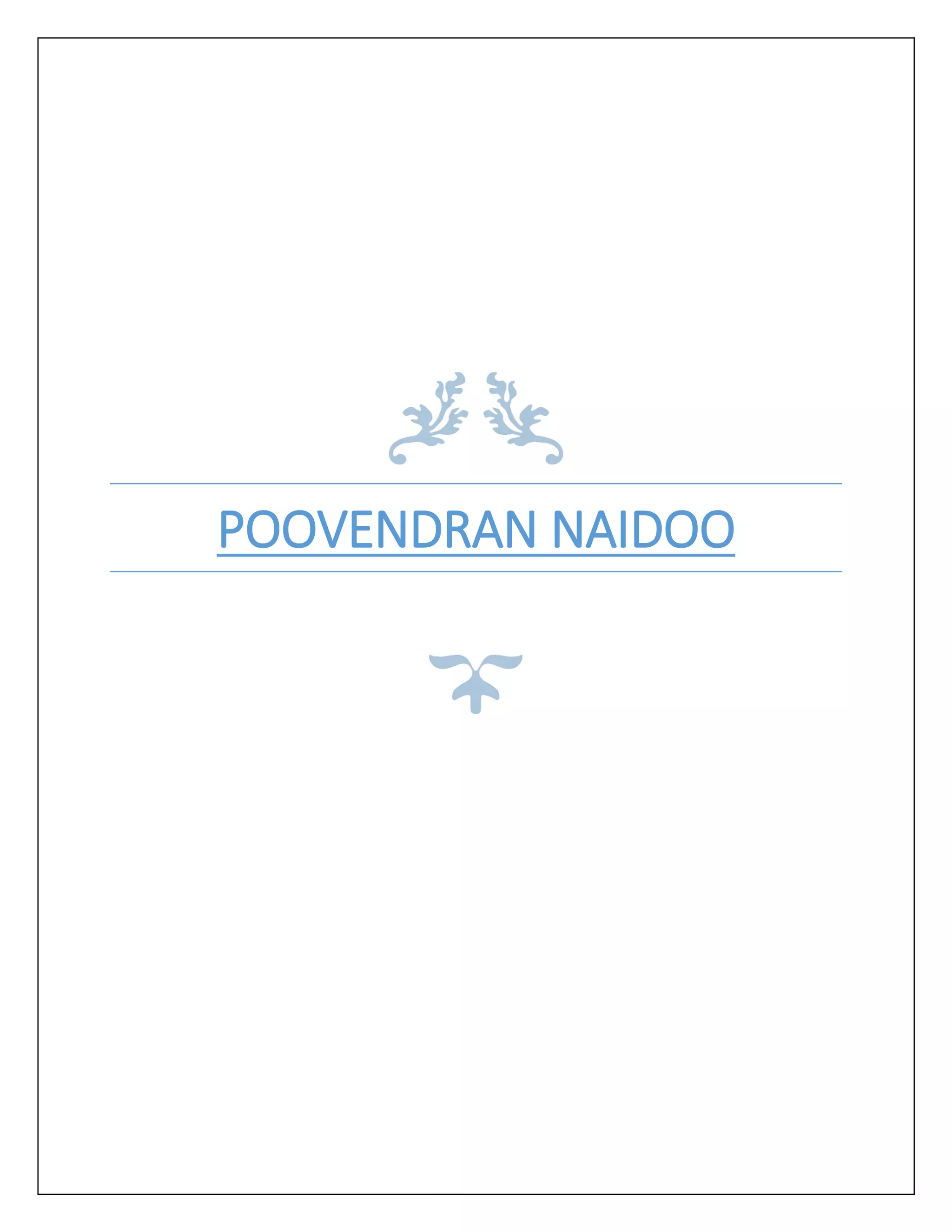 POOVENDRAN NAIDOO C.V. | PDF