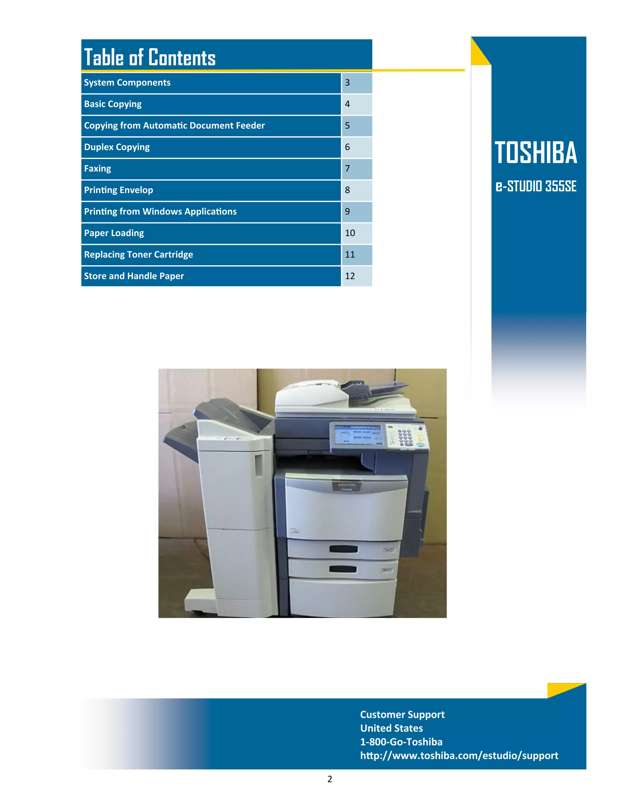 Toshiba printer Project | PDF