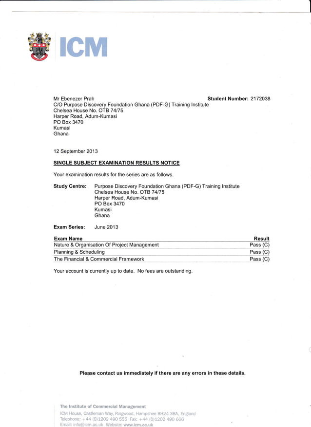 ICM RESULT 2 | PDF