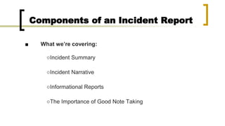 How_to_Write_an_IR | PPTX