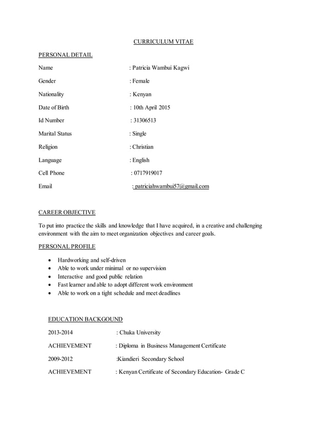 CURRICULUM VITAE | DOCX