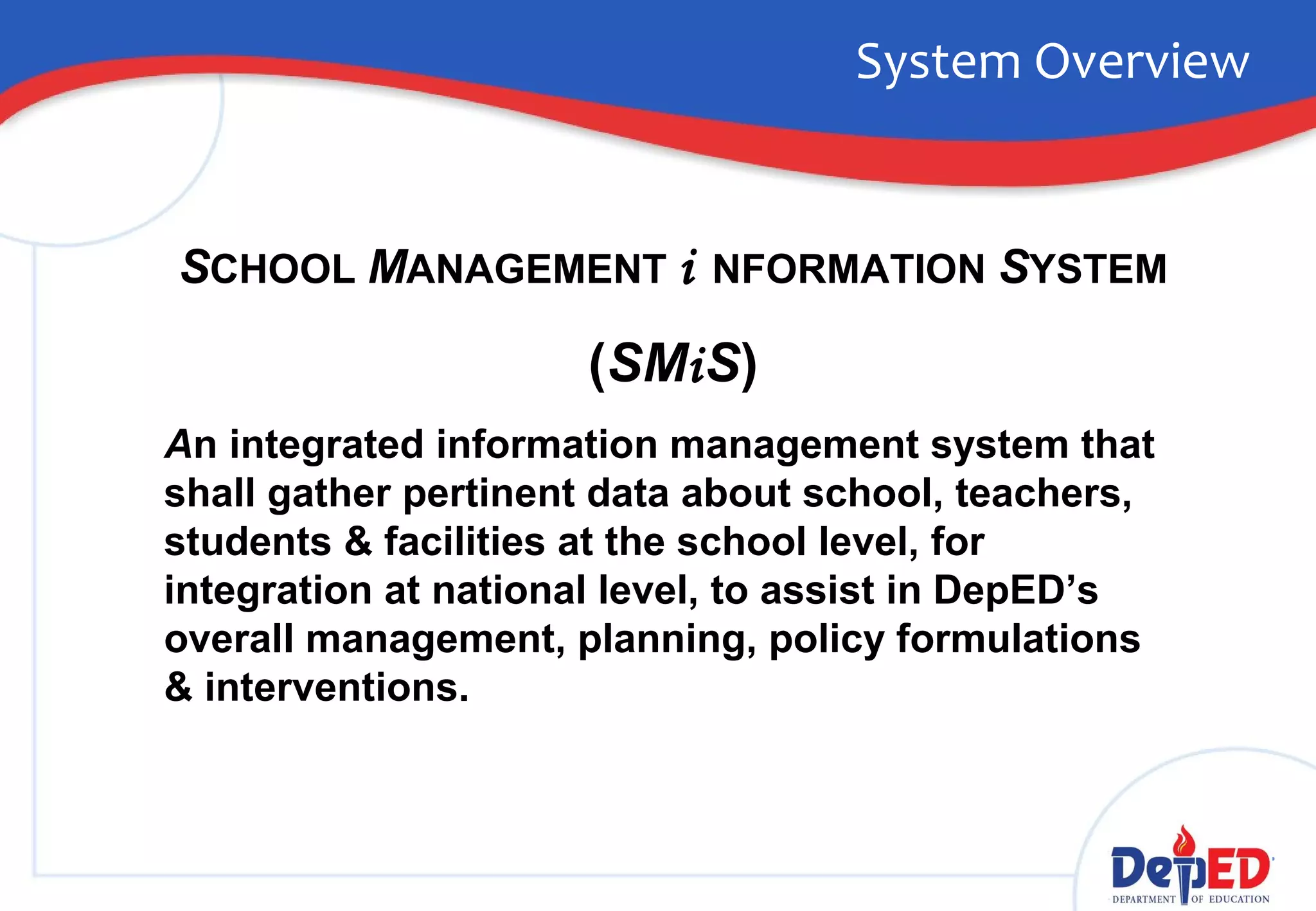 SIS_PROPOSED UNICEF-SIS DESIGN | PPT