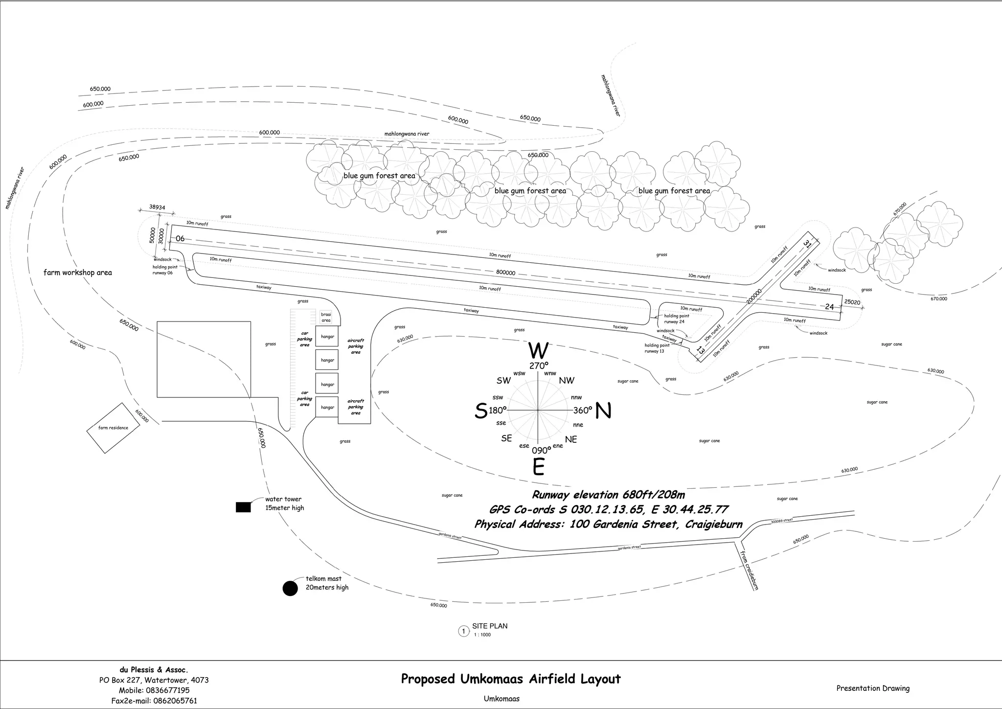 Umkomaas Airfield - Airfield Layout (A0) | PDF