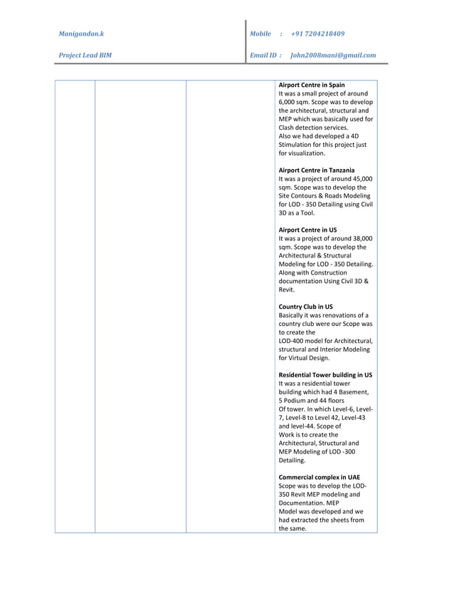 BIM Project Lead | PDF